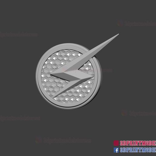 👂 The Flash Ear Bold Symbol -The Flash Season 5 Cosplay・ 3D File for ・Cults