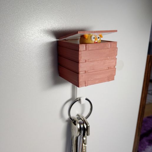 STL file Cute wall key holder 🔑 ・3D print design to download・Cults