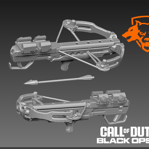 OBJ file crossbow Attachment bo6 warzone 🦸 ・3D printer design to ...