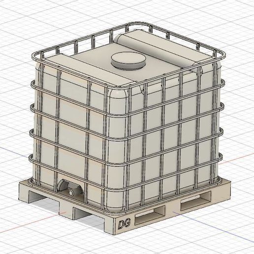 🪖 IBC Tank 1:14 (1/14)・ STL File for 3D printing・Cults