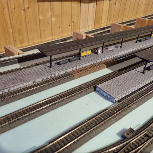 🚆 Platform H0 C-track model railroad 1:87 Train Platform C-Track・ 3MF ...
