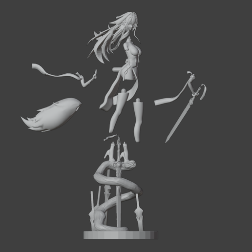 💤 Zenless Zone Zero -Ye Shunguang・Archivo STL Gratis para Impresión 3D ...