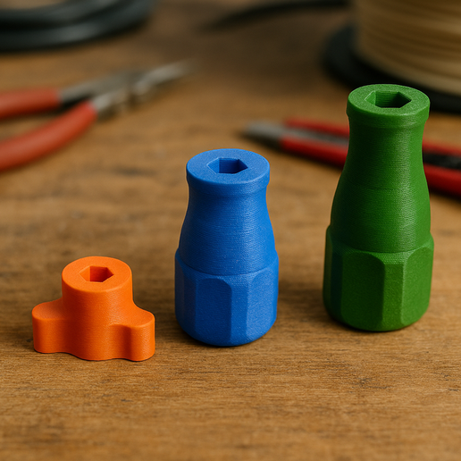 🛠️ Stubby Hex Bit Driver 1/4 inch – S / M / L・Free 3D File for ・Cults