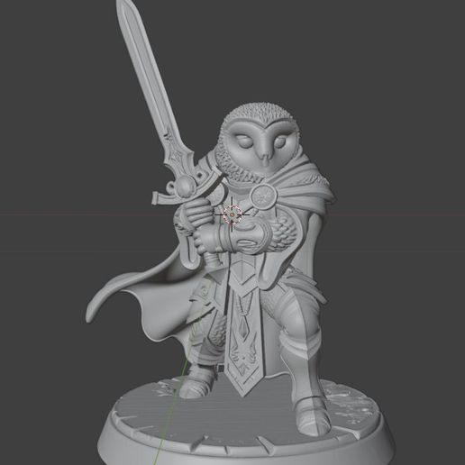 ♀️ dnd owlin female warrior・Бесплатный STL для 3D-печать・Cults