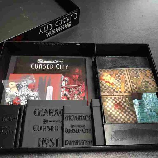 🏙️ Cursed City Boardgame Box Inserts・Free 3D File for ・Cults