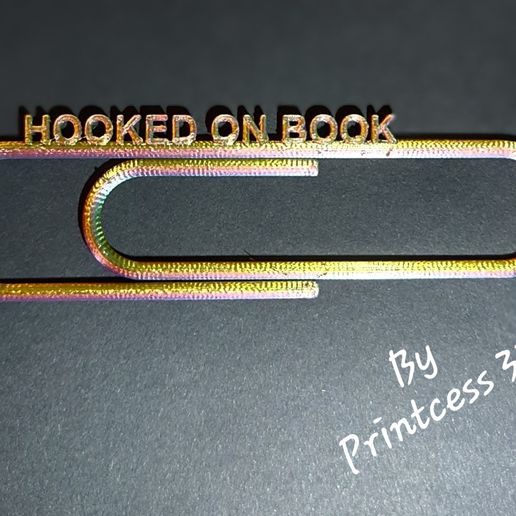Fichier STL Signet Paperclip Design - Hooked on Book 📎 ・Plan à imprimer ...