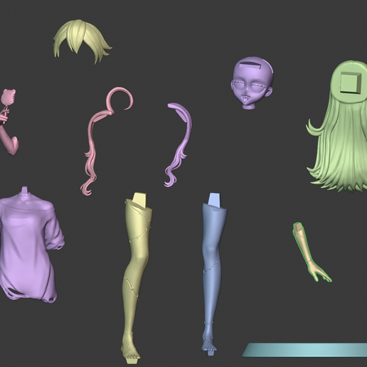 Archivo 3D gratis Zombie Girl Sinuuki 🧟 ・Modelo de impresión 3D para ...