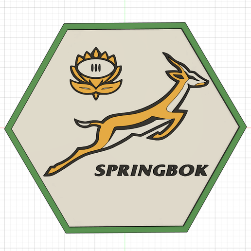 🏉 South Africa rugby logos・Free STL File for 3D printing・Cults