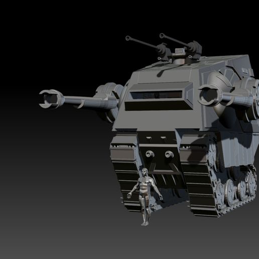 🪖 ATHT Hiss Tank ATAT hybrid・ STL File for ・Cults