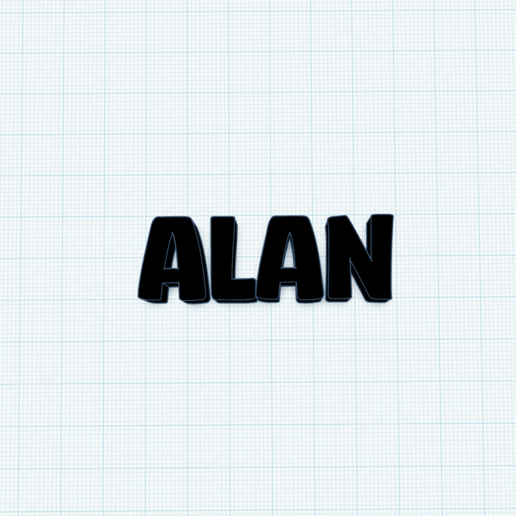 STL file ALAN NAME 🎨 ・3D printable model to download・Cults
