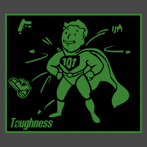 👽 FALLOUT 3 PERKS WITH DESCRIPTION・ 3D File for ・Cults