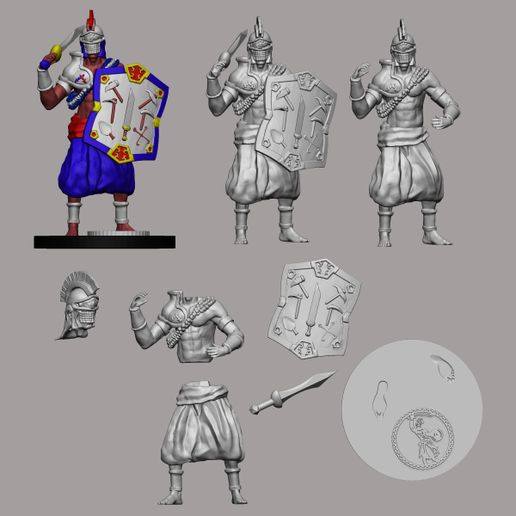🔫 Ogum Brave Warrior Orixa・ STL File for 3D printing・Cults