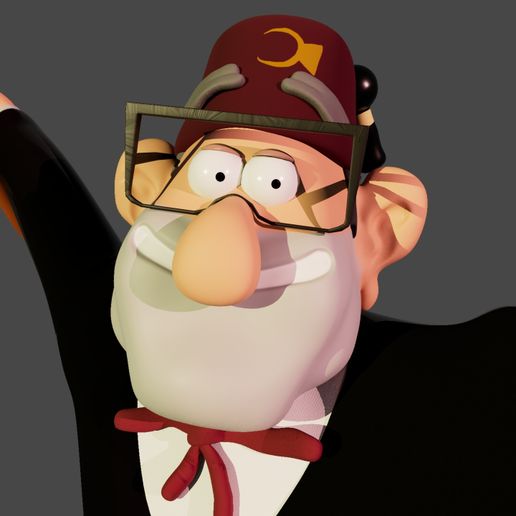 3MF file STAN PINES - GRAVITY FALLS 🌈 ・Template to download and 3D ...