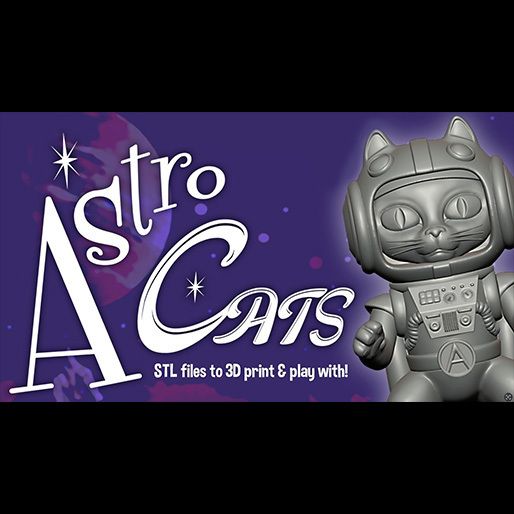 🐱 AstroCats! Part One!・Arquivo STL para Impressão 3D・Cults