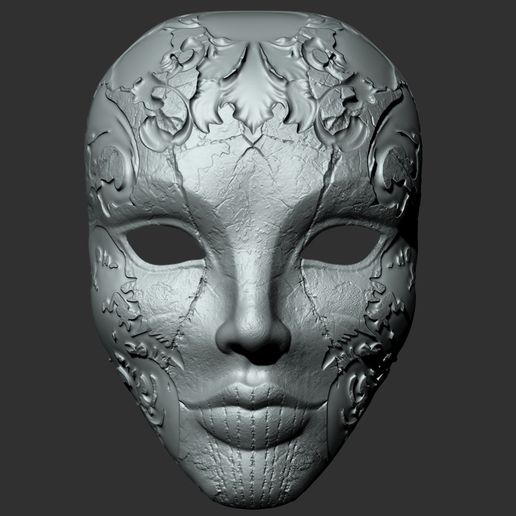 👸 Wraith Queen Masquerade Mask No.1・ STL File for 3D printing・Cults