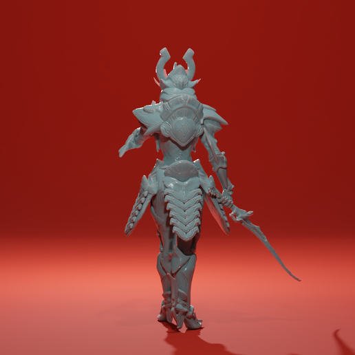 🗡️ Garasu Samurai - SCI-FI Fencing Duellist・Free 3D File for ・Cults