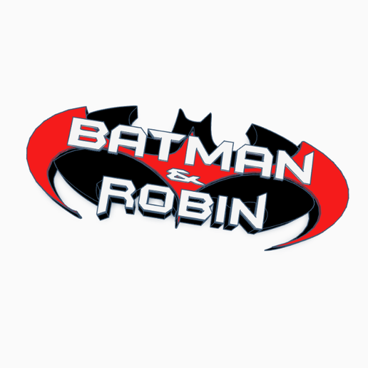 👾 BATMAN & ROBIN Logo Display by MANIACMANCAVE3D・ STL File for 3D ...
