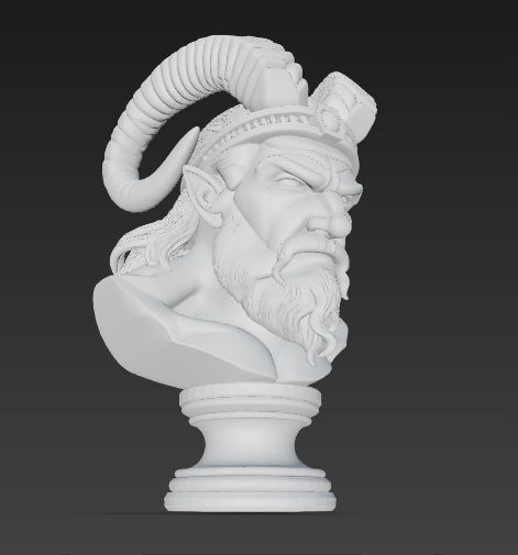 👤 Horned God Bust – Mythical Fantasy 3D Printable Statue・ STL File for ...