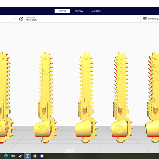 STL file double sided xeno chain sword 🗡️ ・3D print model to download・Cults