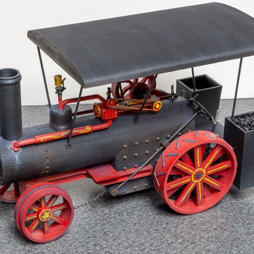 😤 Frick Eclipse Steam Tractor G Scale (1:24)・ STL File for ・Cults