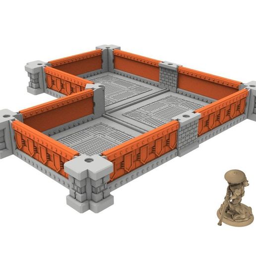 🏗️ Modular building Industrial・Free STL File for 3D printing・Cults