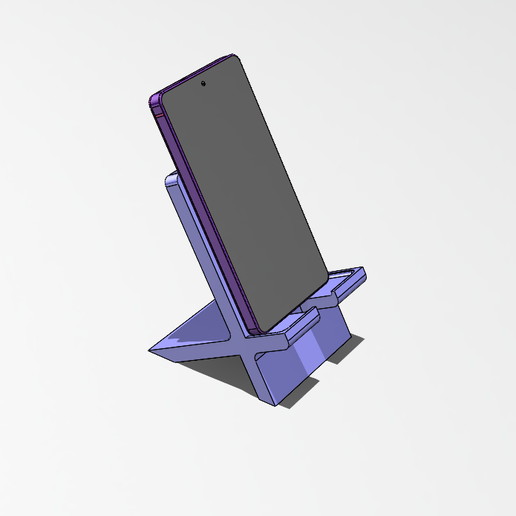 📞 X-Shaped Phone Stand | Minimalist 3D Printable Mobile Holder・ STL ...