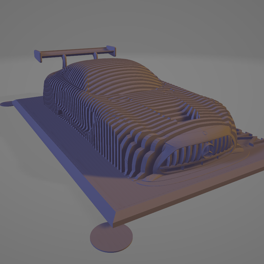 STL file Mercedes AMG GT3 EVO Layered Model - 3D Printable Car Design 🚗 (3MF)・Design to download ...