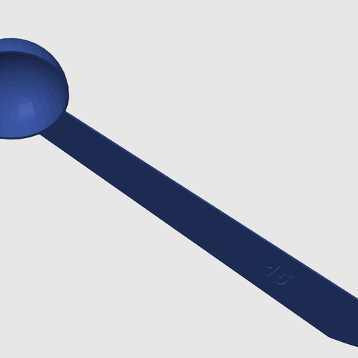 🥄 15 ml measuring spoon long handle・Free STL File for 3D printing・Cults