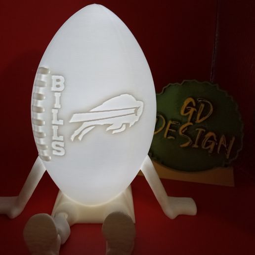 🏈 NFL Buffalo Bills 3D Football With Articulated Legs And Arms Light ...