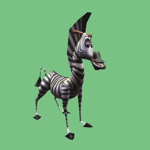 Marty | Madagascar 🦓・ OBJ file for 3D printing・Cults