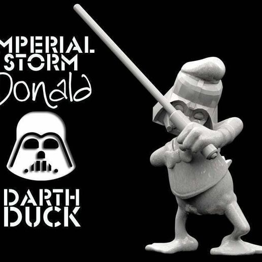 🗿 DARTH DONALD -Desktop Disney Empire-・Free STL File for ・Cults