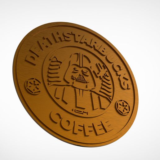 STL file Digital design bundle: Death star coffee style for laser ...