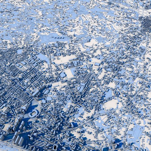 🇬🇪 Cityscape Batumi Georgia・ 3D File for 3D printing・Cults