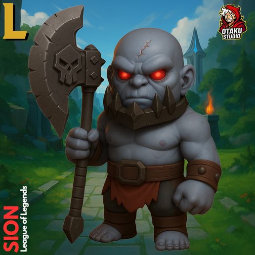 🎨 Chibi Sion - League of Legends Fan Art 3D Model・ STL File for 3D ...