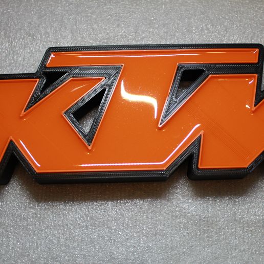 STL file KTM logo 🚩 ・Design to download and 3D print・Cults