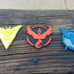 3D print Pokemon Go Team Logos・Cults