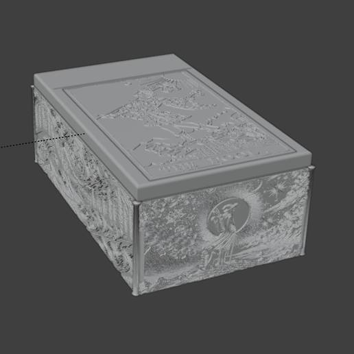 📦 Tarot Box and Lid (The Fool)・Free STL File for 3D printing・Cults