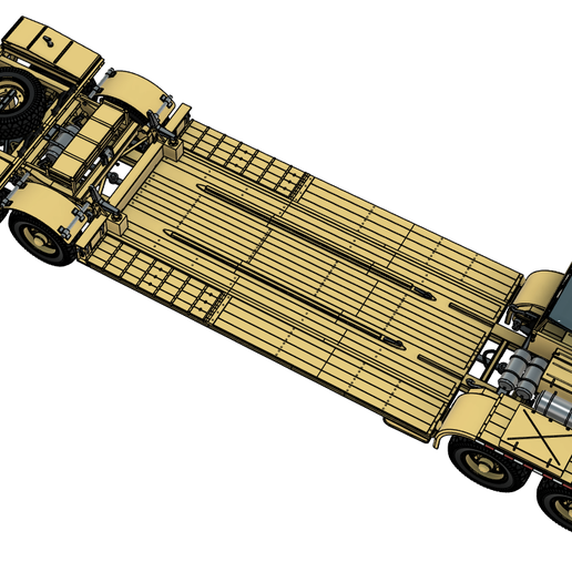 🪖 1/10 RC german Sd.Ah.116 tank transporter trailer・ 3D File for 3D ...