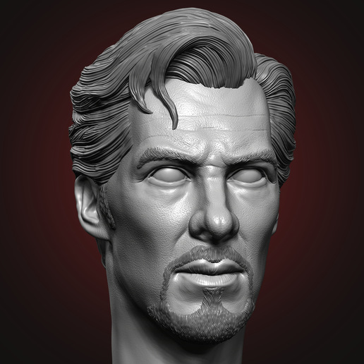 🗿 Dr Strange Head - Benedict Cumberbatch 3D print model・ STL File for ...