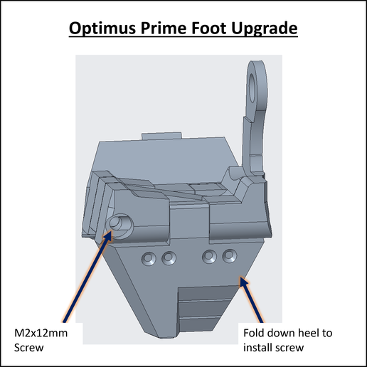 🤖 Transformers Combiner Wars Optimus Prime Foot Upgrade (Thunderclash ...