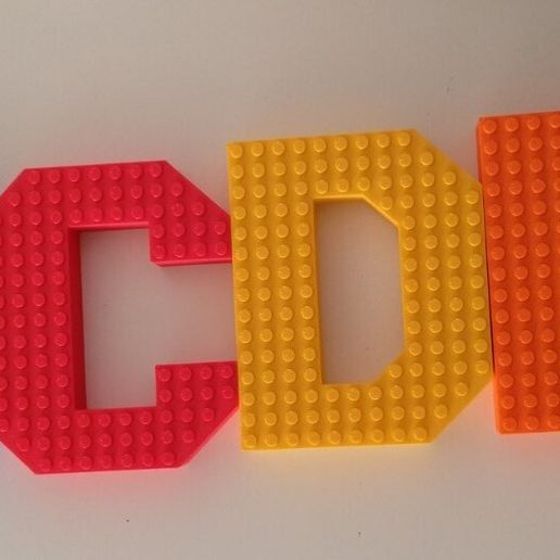 🧱 Brick Letters・ STL File for 3D printing・Cults