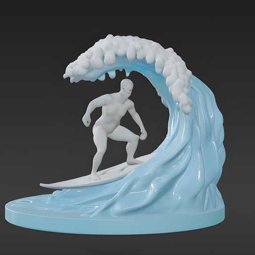 🛹 Surfer・ STL File for 3D printing・Cults