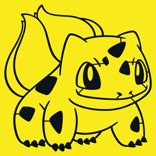 bulbasaur stencil
