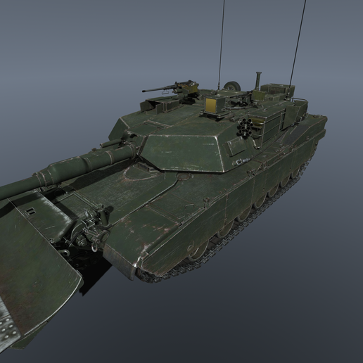 STL file Tank, Combat, Full Tracked, 120-mm Gun M1A1 HC Abrams 🪖 ・3D ...