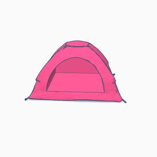 🏕️ Camping Tent 3D Model – STL, FBX, OBJ | Digital Download・ 3D File for 3D printing・Cults