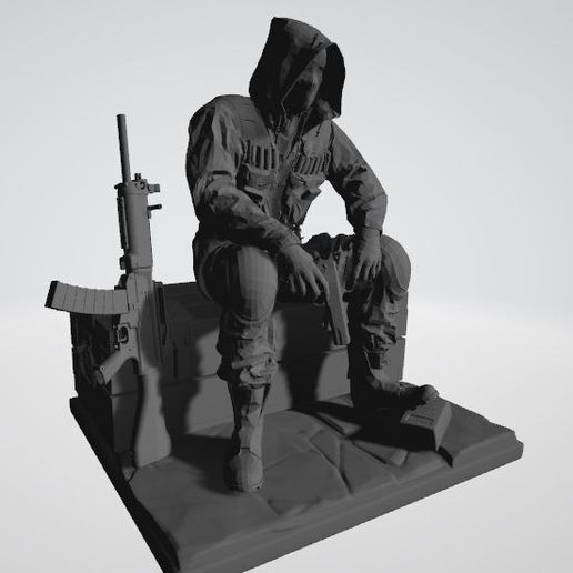🤙 Stone Sable Faceless - BO6 COD・ STL File for 3D printing・Cults