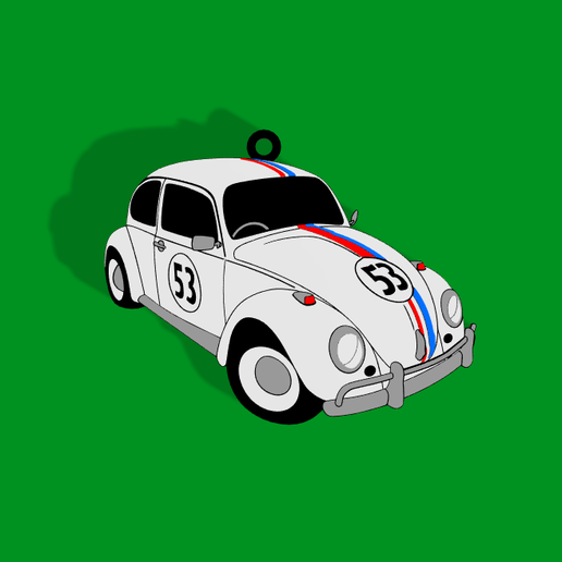 STL file Herbie Theme Christmas Ornament 🎄 ・3D printing template to ...