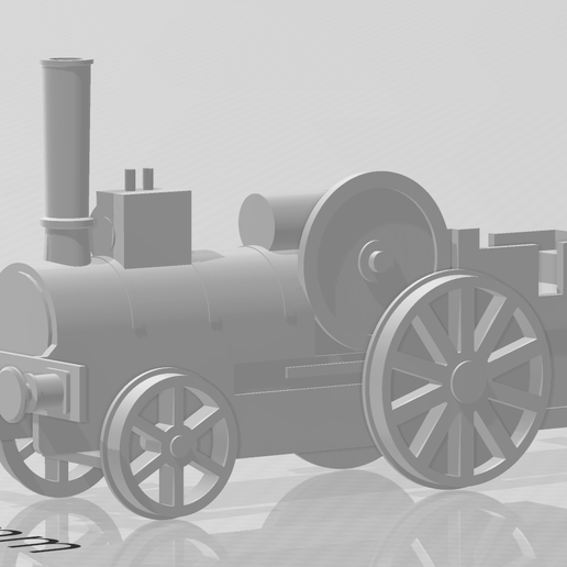 🚂 N Gauge (1:148) Aveling and Porter Locomotive 2-2-0T・ STL File for 3D ...