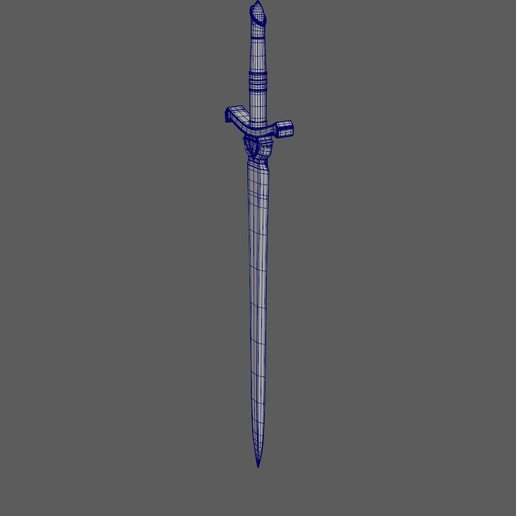 3D file Sword Low-poly 3D Model 🗡️ ・3D print design to download・Cults
