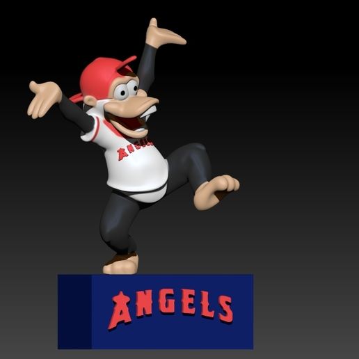 3D file MLB - Los Angeles Angels mascot statue - 3d Print 🐒 ・3D ...